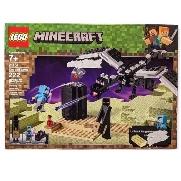 Lego | Toys | Retired Nwt 29 Lego Minecraft The End Battle 21151 ...